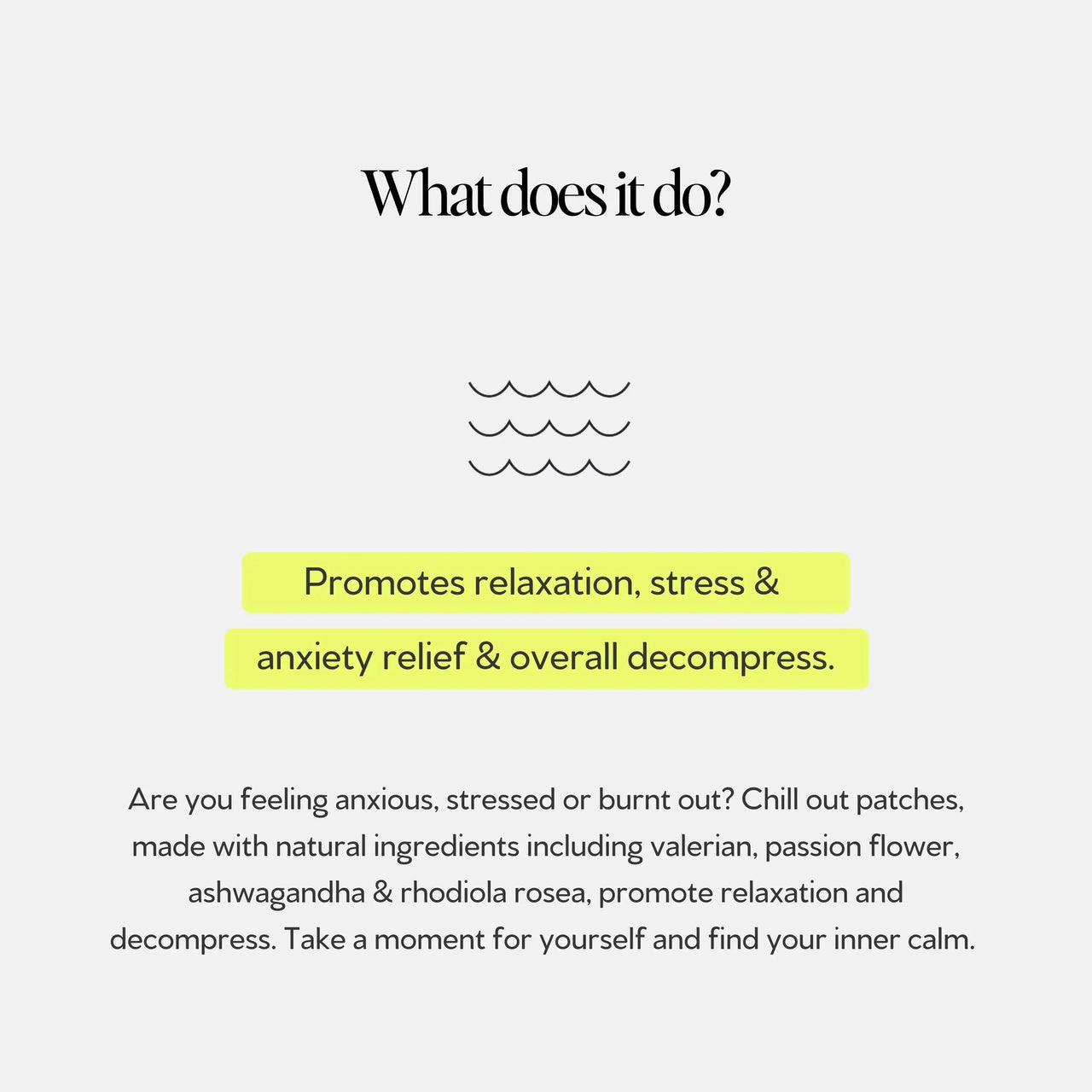 Chill Out | Stress & Anxiety Relief Transdermal Patch - Tonik